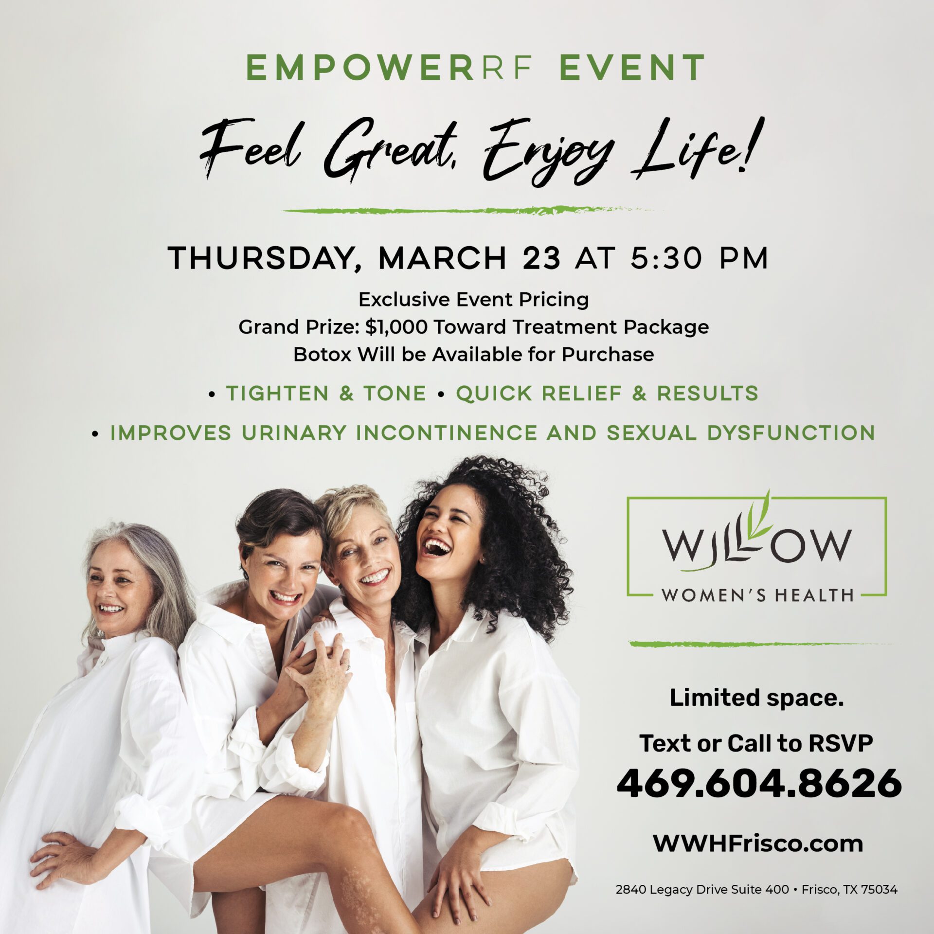 Willow Events - Frisco, TX - Willow Women's Health